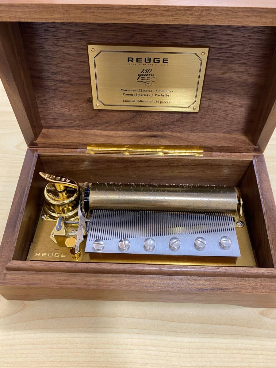 【経堂の買取店】REUGE 創業150周年記念モデル セレブレーション 72弁 カノン オルゴール 限定150台 をお買取りしました 大吉経堂 ...